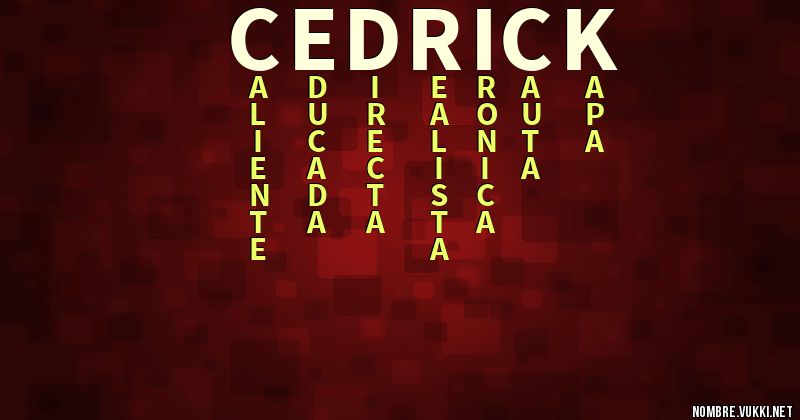 Qué significa cedrick
