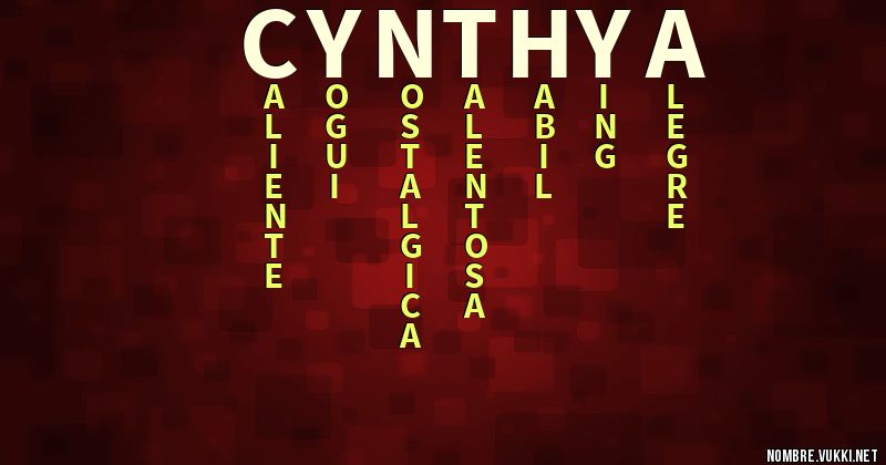 Qué significa cynthya