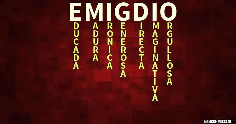 Qué significa emigdio