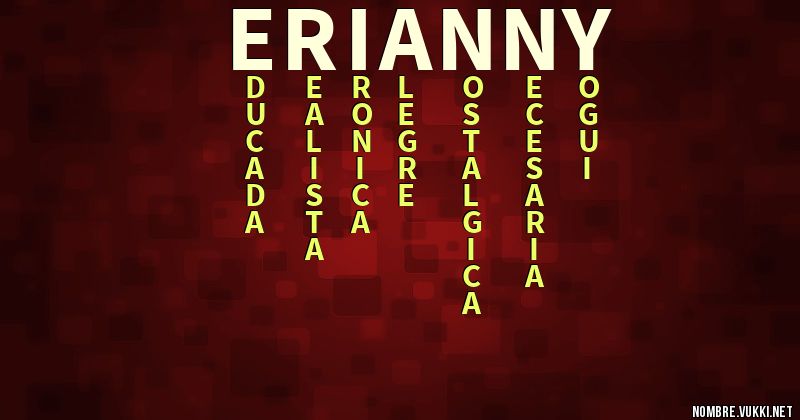 Qué significa erianny