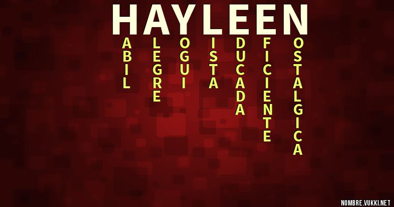 Qué significa hayleen