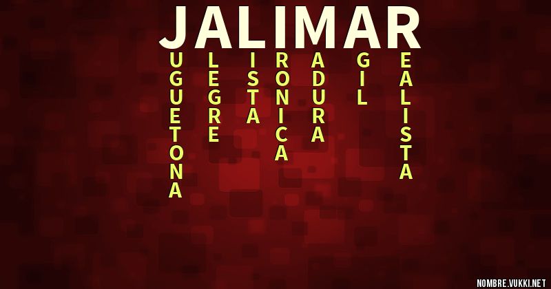 Qué significa jalimar