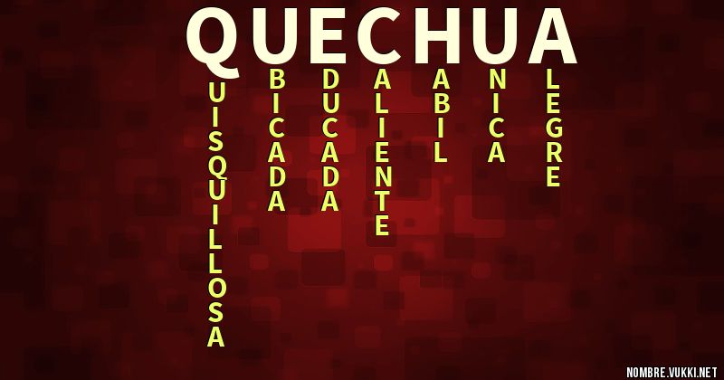 Qué significa quechua