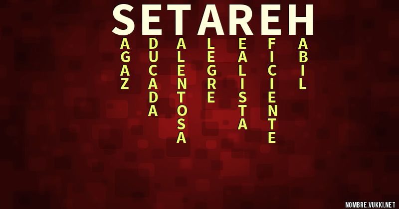 Qué significa setareh