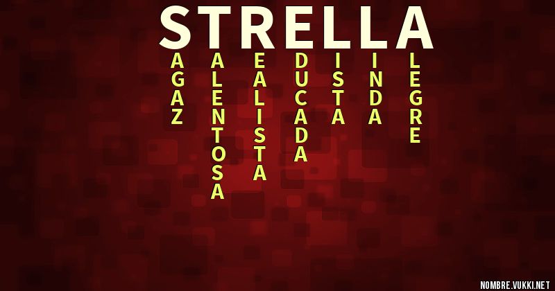Qué significa strella
