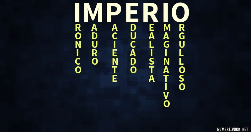 Qué significa imperio