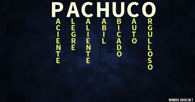 Qué significa pachuco