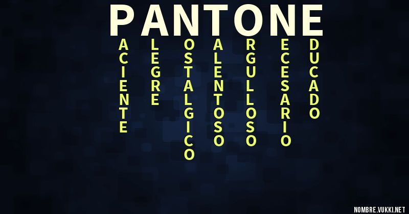Qué significa pantone