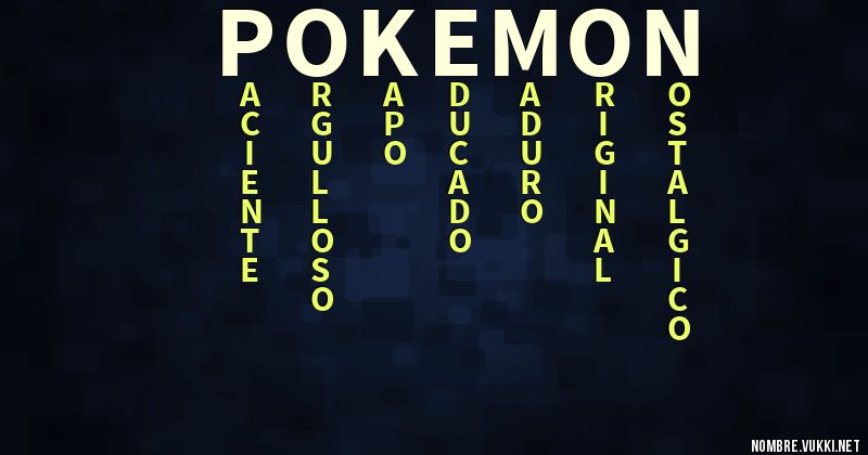 Qué significa pokemon