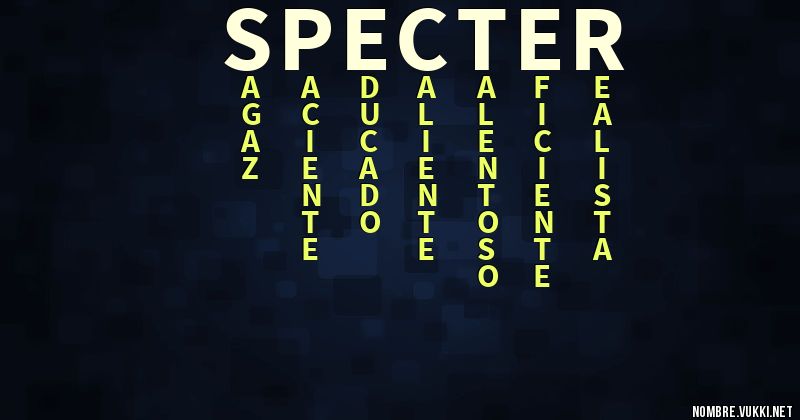 Qué significa specter