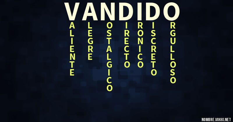 Qué significa vandido