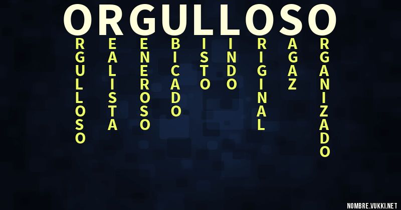 Qué significa orgulloso