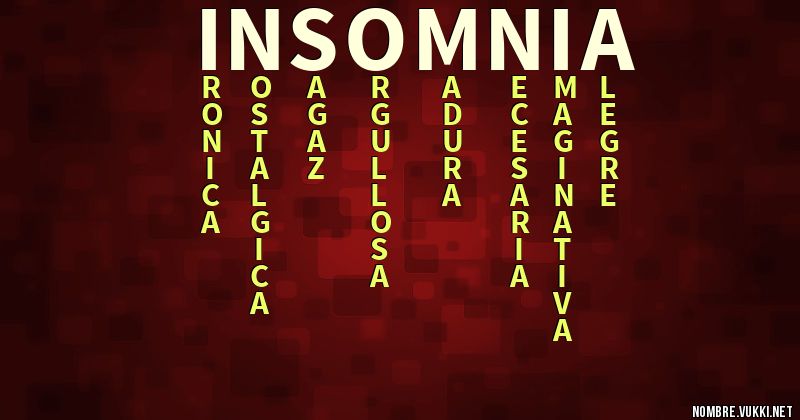 Qué significa insomnia