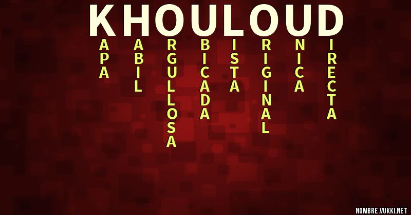 Qué significa khouloud