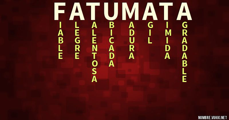 Qué significa fatumata