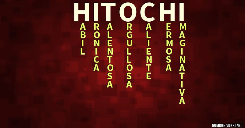 Qué significa hitochi