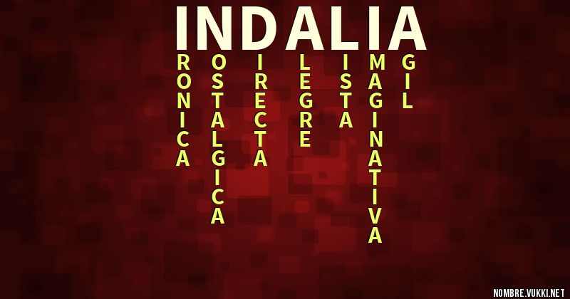 Qué significa indalia