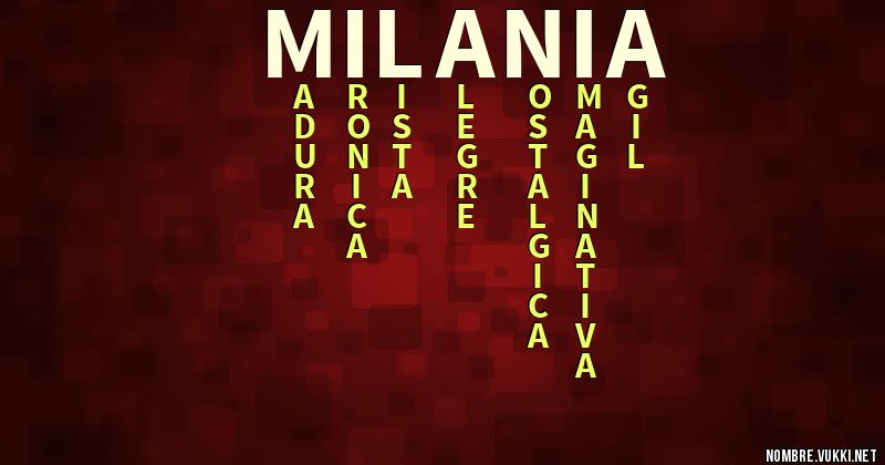 Qué significa milania