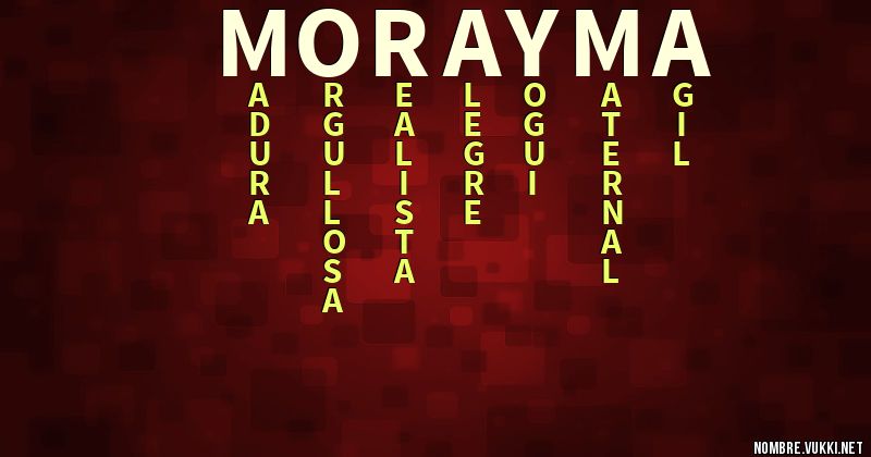 Qué significa morayma
