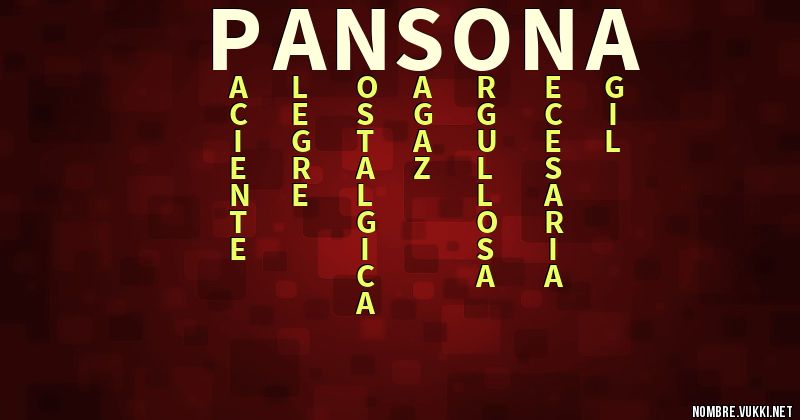 Qué significa pansona
