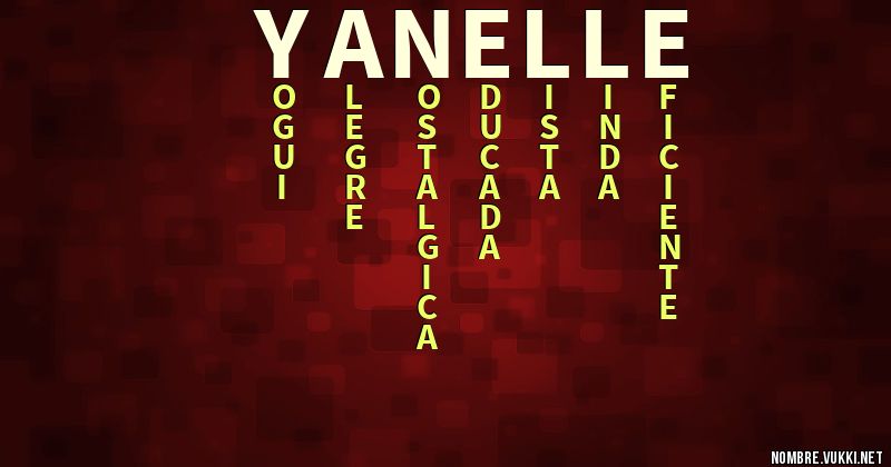 Qué significa yanelle