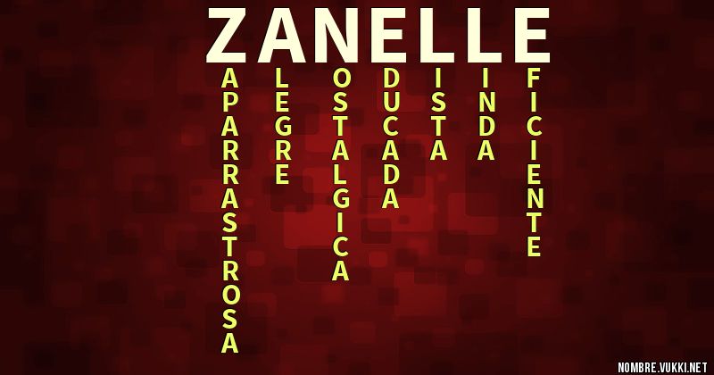 Qué significa zanelle