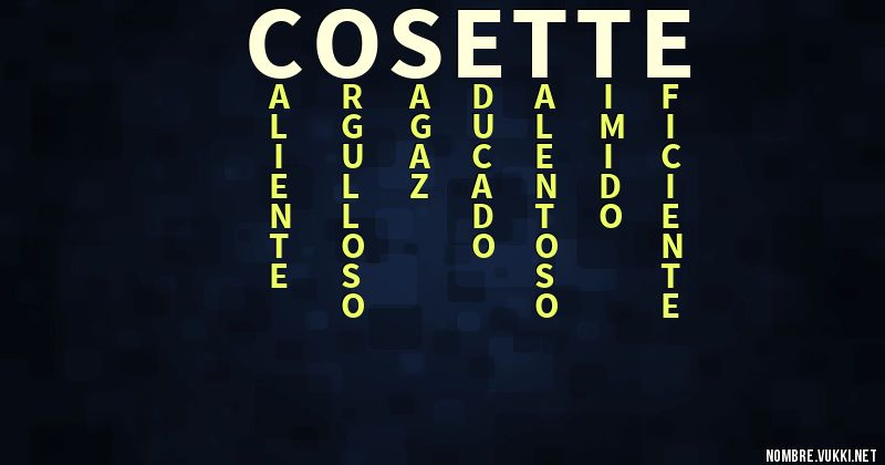 Qué significa cosette