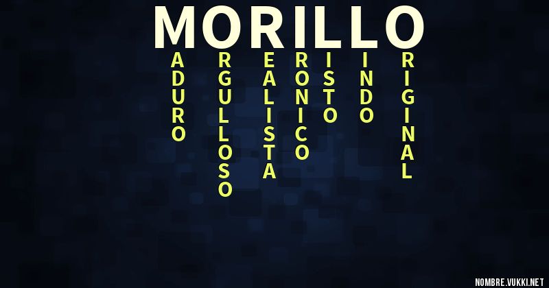 Qué significa morillo