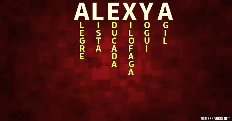 Qué significa alexya