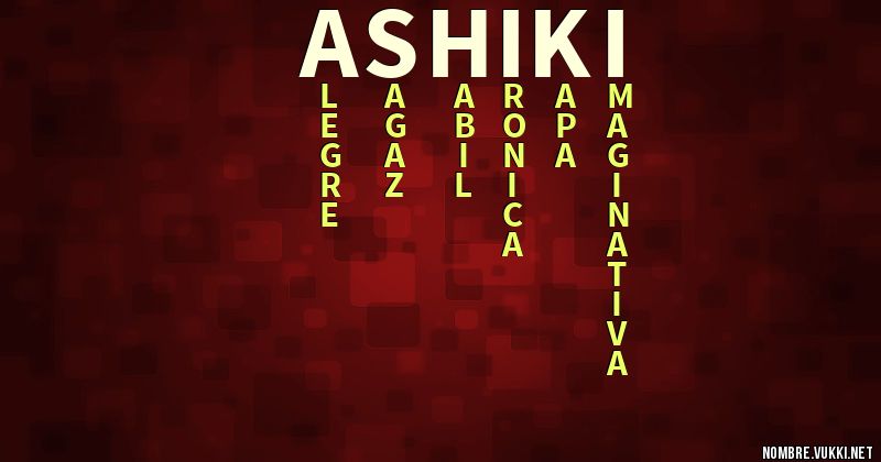 Qué significa ashiki