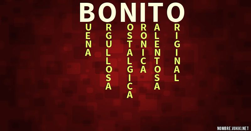 Qué significa bonito