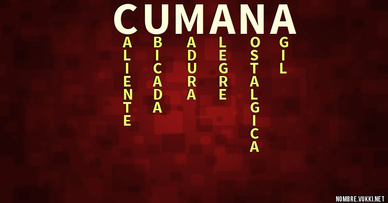 Qué significa cumana