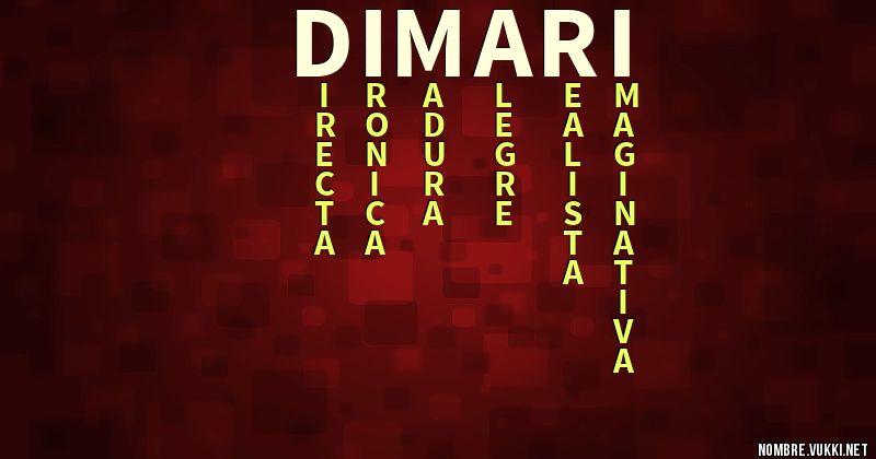 Qué significa dimari