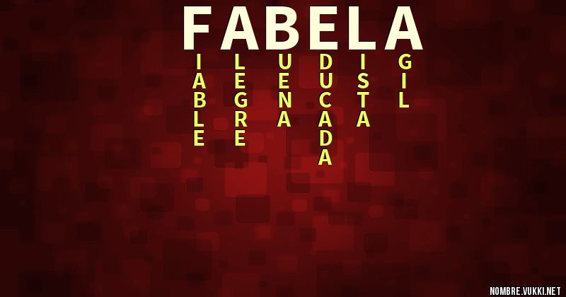 Qué significa fabela