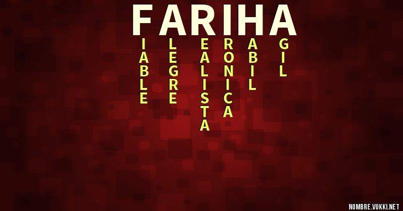 Qué significa fariha