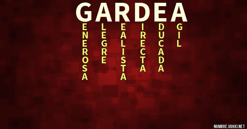Qué significa gardea