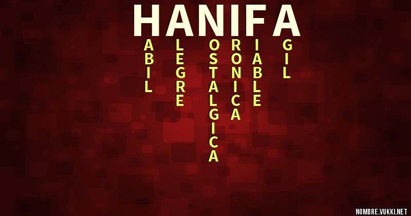 Qué significa hanifa