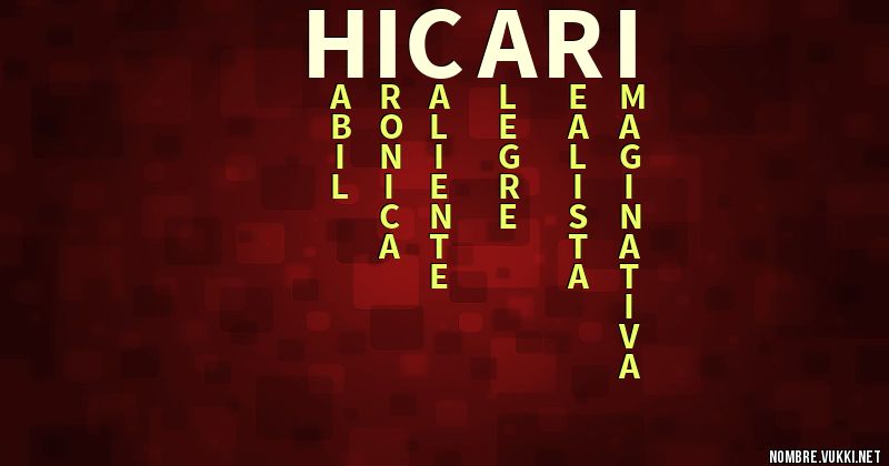 Qué significa hicari