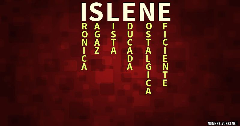 Qué significa islene