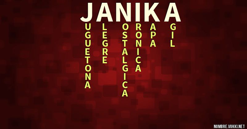 Qué significa janika