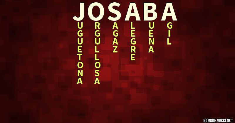 Qué significa josaba
