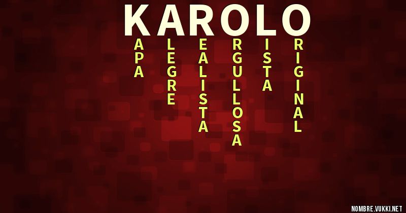 Qué significa karolo