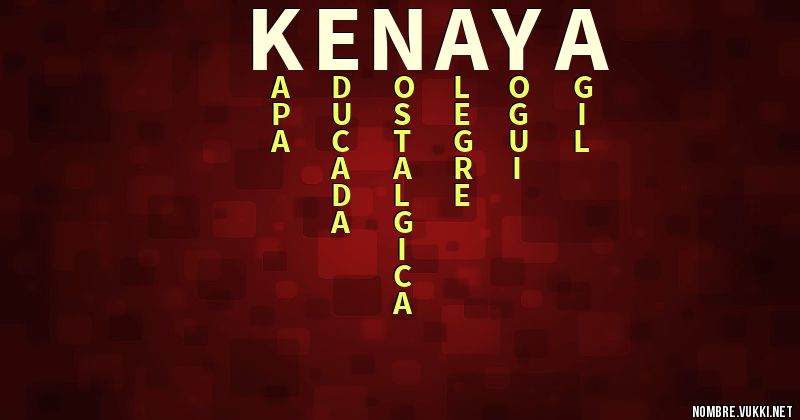 Qué significa kenaya