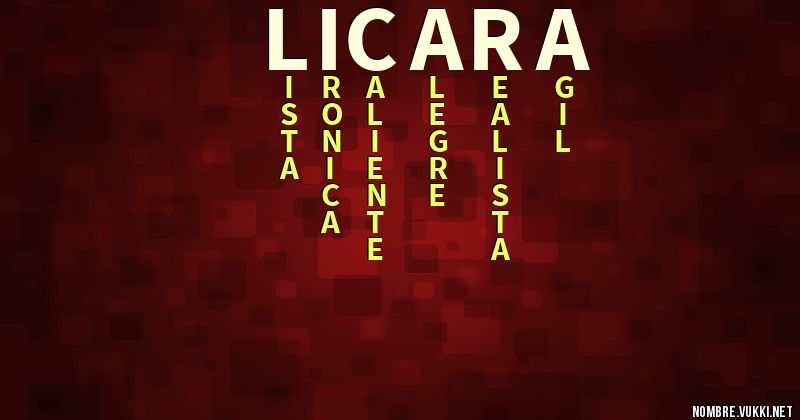 Qué significa licara