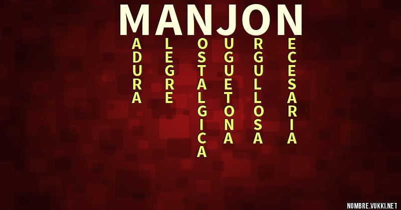 Qué significa manjon