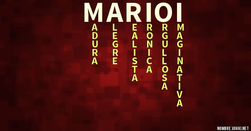 Qué significa marioi