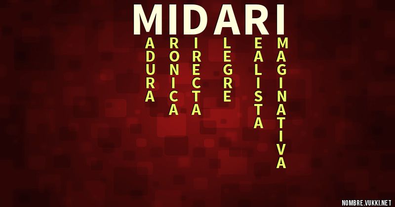 Qué significa midari