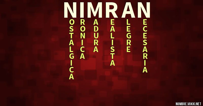 Qué significa nimran