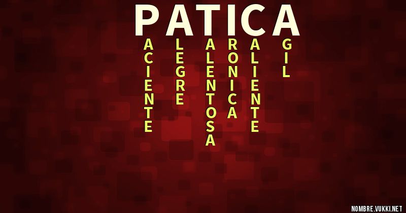 Qué significa patica