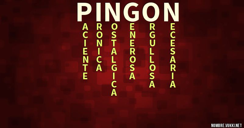 Qué significa pingon